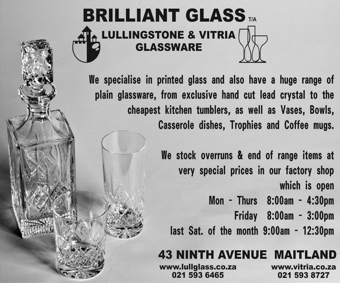 Vitria Glassware Factory Shop in Maitland | Cape Town | The A-Z of ...
